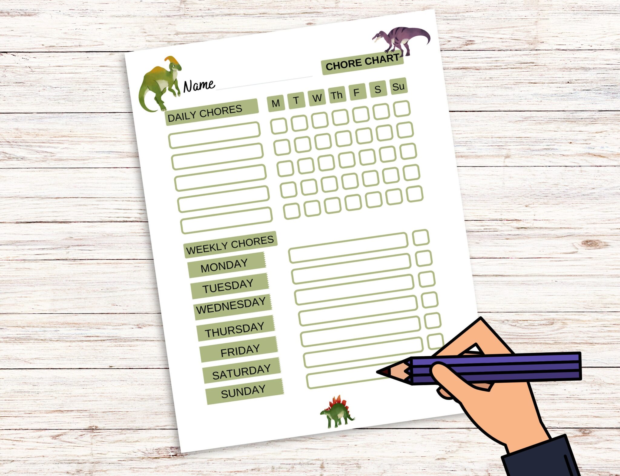 Printable Chore Charts - Mess for Less Shop
