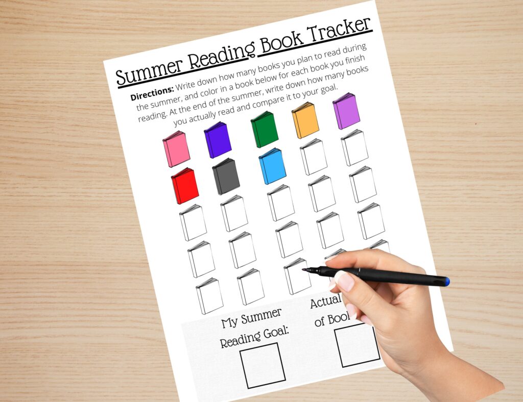 Printable Summer Reading Tracker - Mess for Less Shop