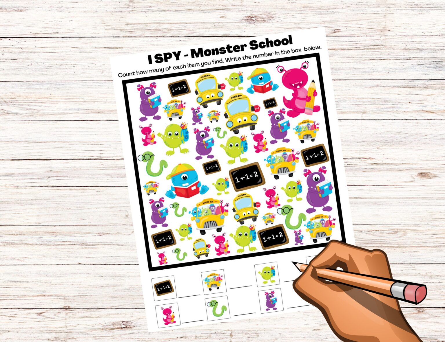 Back to School I Spy Games for Kids - Mess for Less Shop