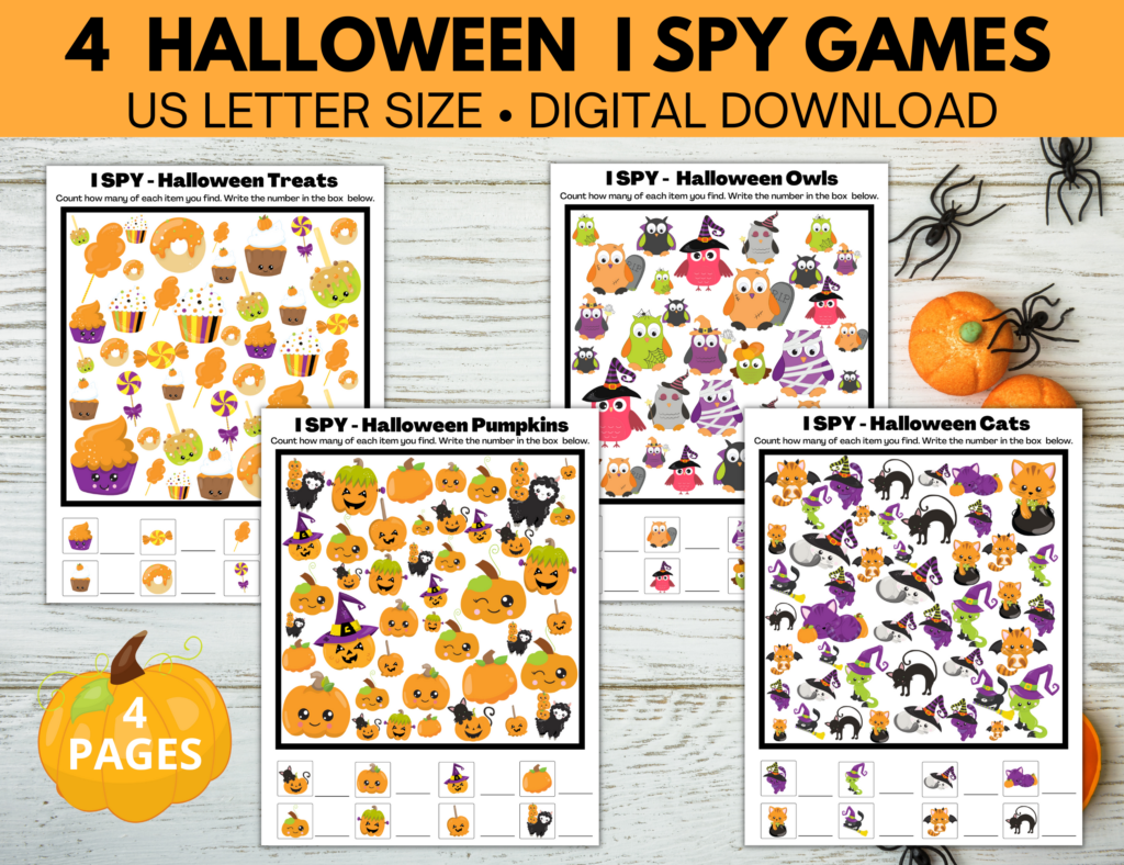 Halloween I Spy Games - Mess for Less Shop