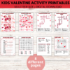 Kids Valentine Activity Printables - Mess for Less Shop