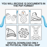 Winter Do A Dot Marker Art Printables - Mess for Less Shop