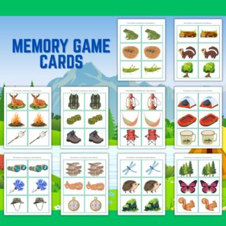 Camping Games Printable Bundle (16 Pages) - Mess for Less Shop